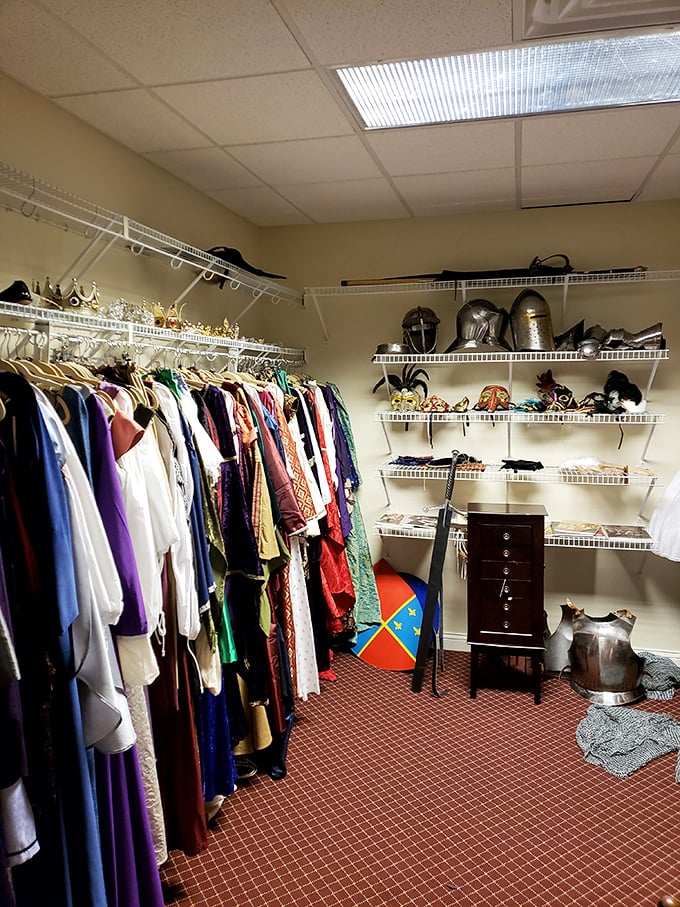 From peasant chic to royal regalia, this costume closet has it all. Warning: sudden urges to shout "Huzzah!" may occur.