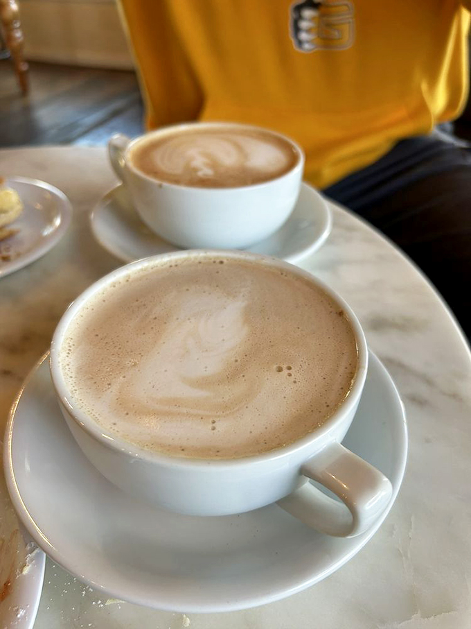 Liquid gold in a cup! These lattes are like a warm hug for your insides, promising to kickstart your morning in style.
