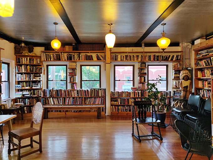 A room with a view... of more books! This charming nook offers a cozy retreat from the outside world.