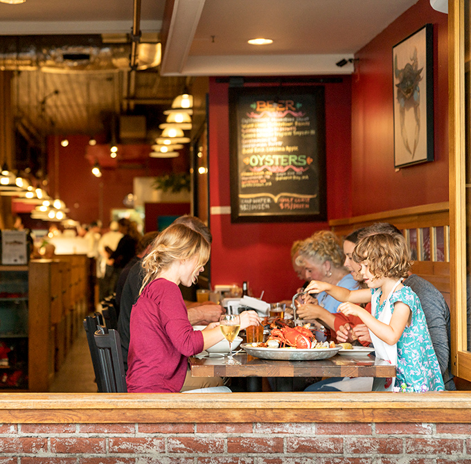Family-style feasting at its finest! Nothing says "quality time" quite like cracking into a lobster with your loved ones.