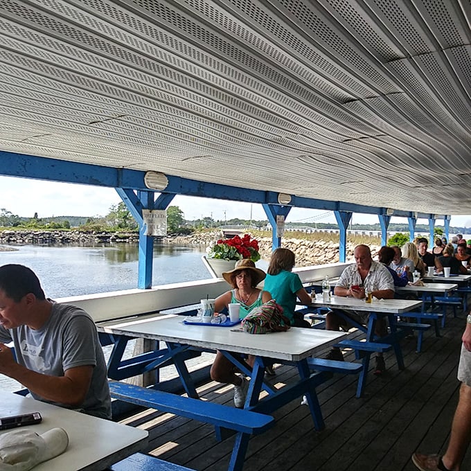 Where strangers become friends over shared love of seafood. It's like "Cheers," but with more butter and bibs.