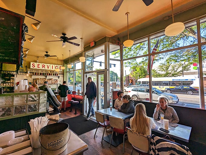 Where strangers become friends over shared love of smoky goodness. This cozy interior invites you to sit, stay, and savor.