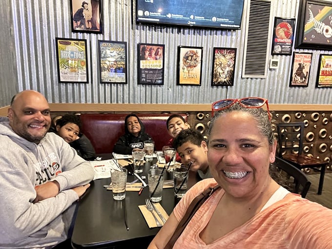 Happy faces and full bellies &ndash; the universal language of a great meal. These folks are fluent in Sassafras.