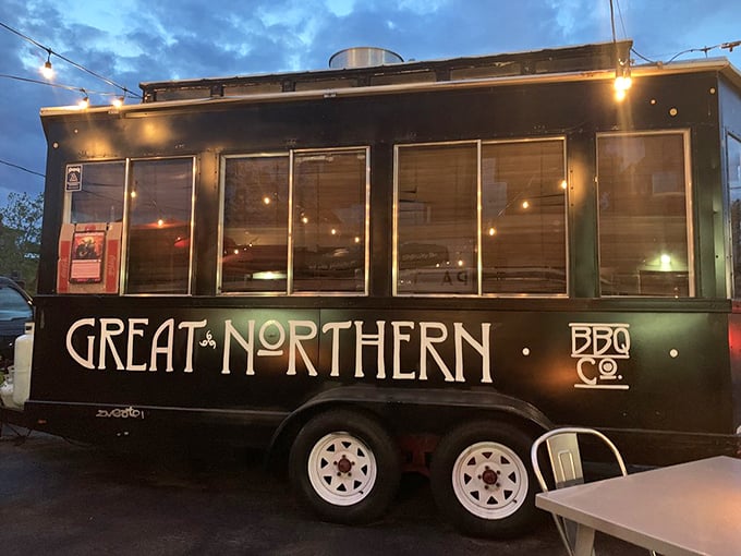 Food truck or flavor mobile? This rolling kitchen brings the BBQ party wherever it goes. Chase it down for a taste of heaven on wheels.