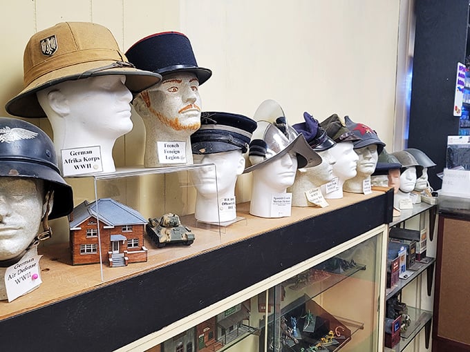 History you can wear! These hats aren't just accessories; they're time machines to different eras and conflicts.