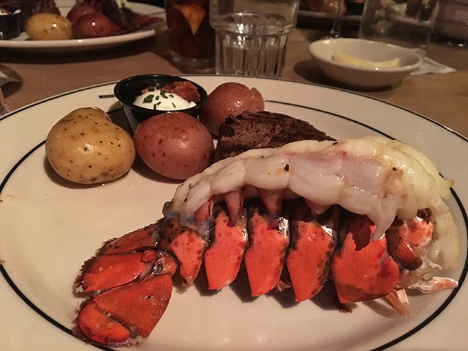 Surf and turf? More like surf and more surf! This plate is the seafood lover's equivalent of hitting the jackpot in Vegas.