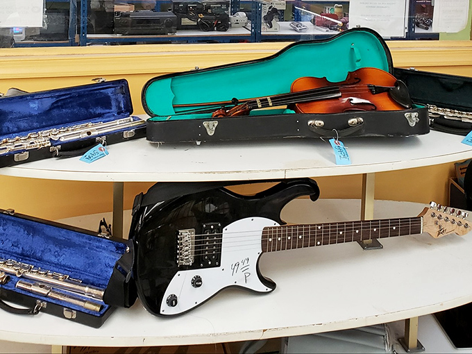 Strike a chord with vintage vibes! These instruments are ready to join your personal orchestra or start a new hobby.