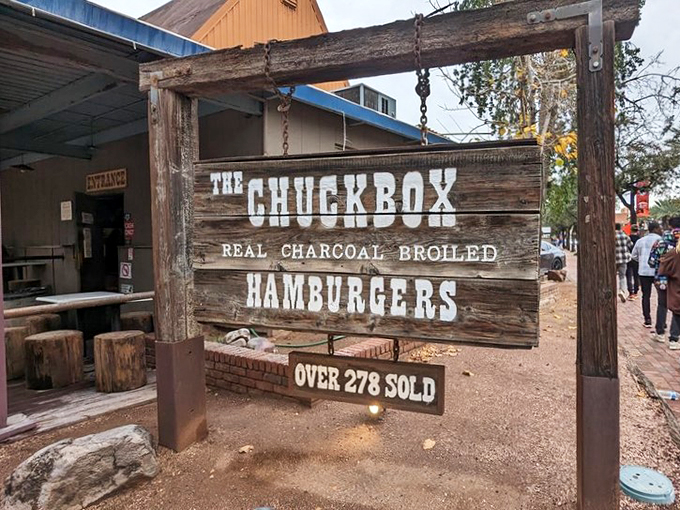 Over 278 sold? More like 278 million hearts won! This sign is basically a love letter to burgers.