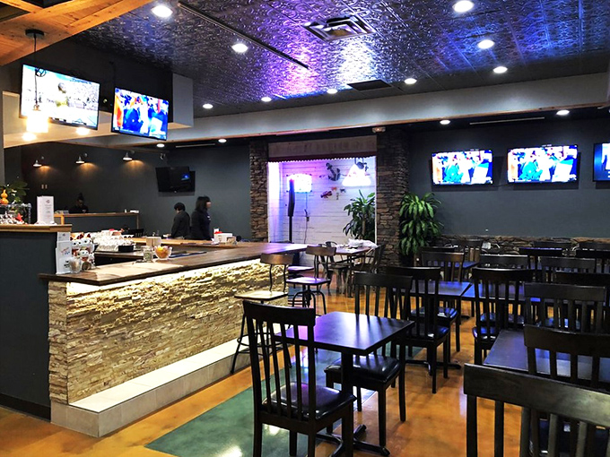 Tables set for a seafood soiree. It's like musical chairs, but when the music stops, you get to eat amazing food.