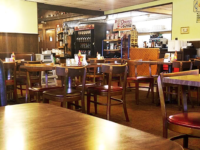 Tables set for a feast, waiting to host memories (and maybe a few syrup spills). Each one's a stage for breakfast theater.