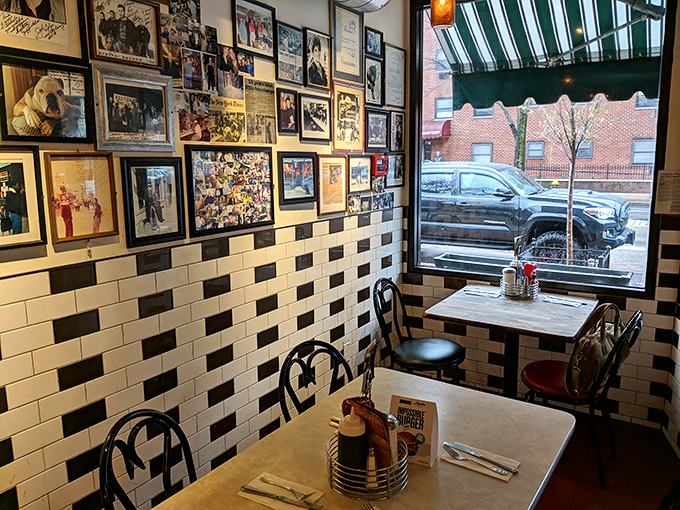Window seat with a side of history, please! Each table at Charlie's offers a unique vantage point for people-watching and memory-making.
