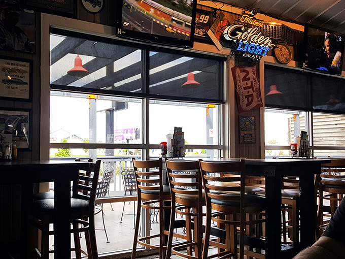 Pull up a chair and stay awhile! These tables have probably heard more good stories than a long-haul trucker.