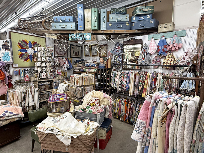 Handkerchiefs that tell a story. Each delicate square is a work of art, ready to catch tears of joy or dab away ice cream mustaches.