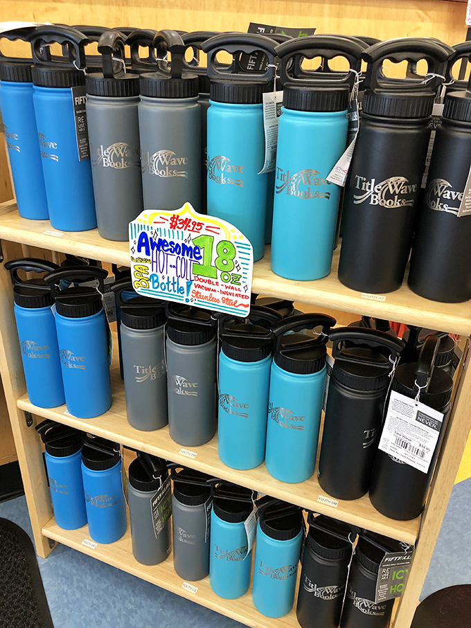 Hydrate your mind and body! These snazzy water bottles ensure you stay refreshed during marathon reading sessions.