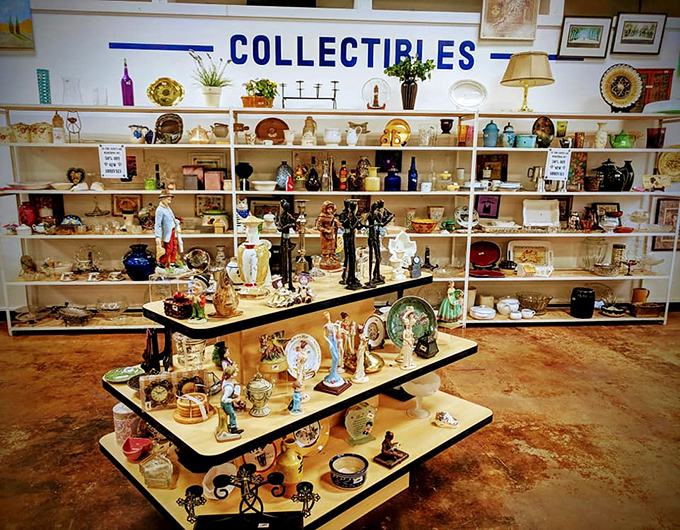 It's a small world after all &ndash; in miniature form! This eclectic mix of figurines and tchotchkes is like a United Nations of knick-knacks.