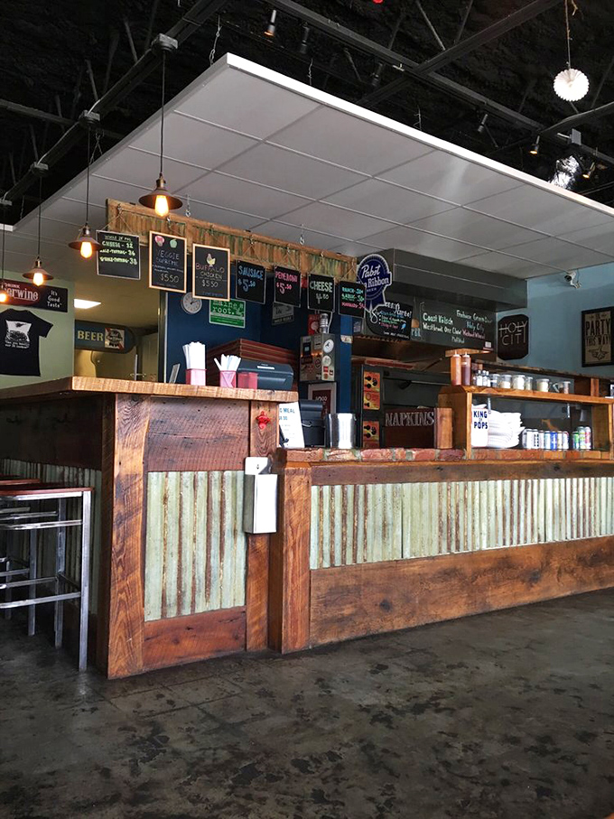 Where pizza dreams come true. This counter's seen more action than a Stallone boxing movie.