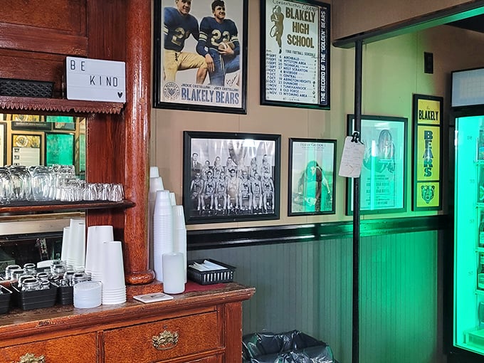 A walk down memory lane &ndash; with pizza! Andy's decor is like a time machine, transporting you back to simpler times when calories didn't exist.