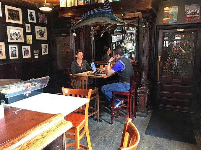 Where sea stories are born: Mama's cozy nooks are perfect for spinning yarns about the one that got away &ndash; or the chowder you can't forget.