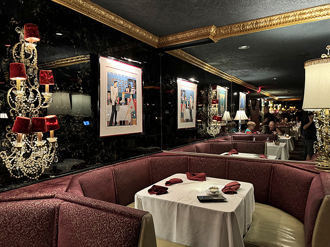 Where everybody knows your steak! The HobNob's dining room is like a cozy time machine, transporting you back to the golden age of supper clubs.