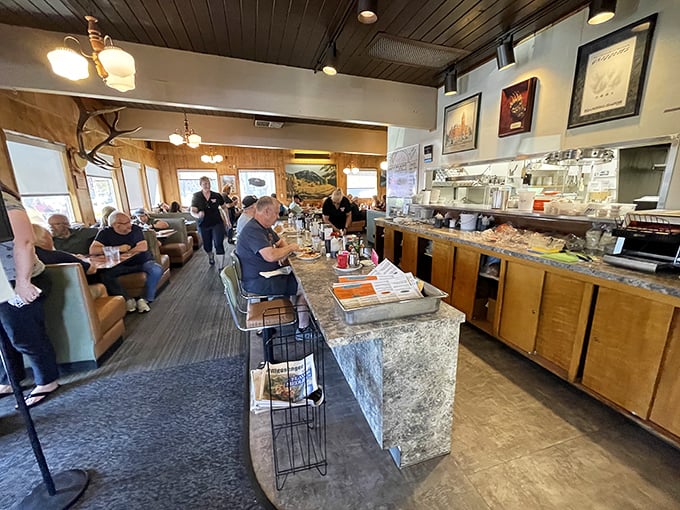 Where strangers become friends over coffee refills. It's like "Cheers," but with more pancakes and less alcohol.