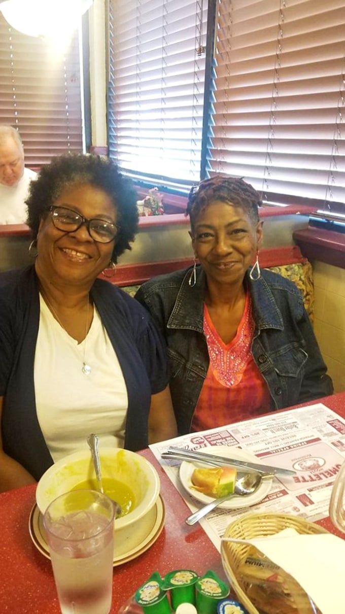 Happy diners, empty plates. The universal language of a satisfying meal needs no translation.