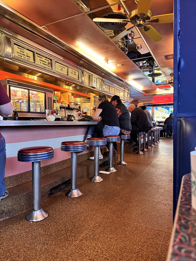 Where everybody knows your name (and your favorite pizza order). This cozy counter is like Cheers, but with better food and no bar tabs.