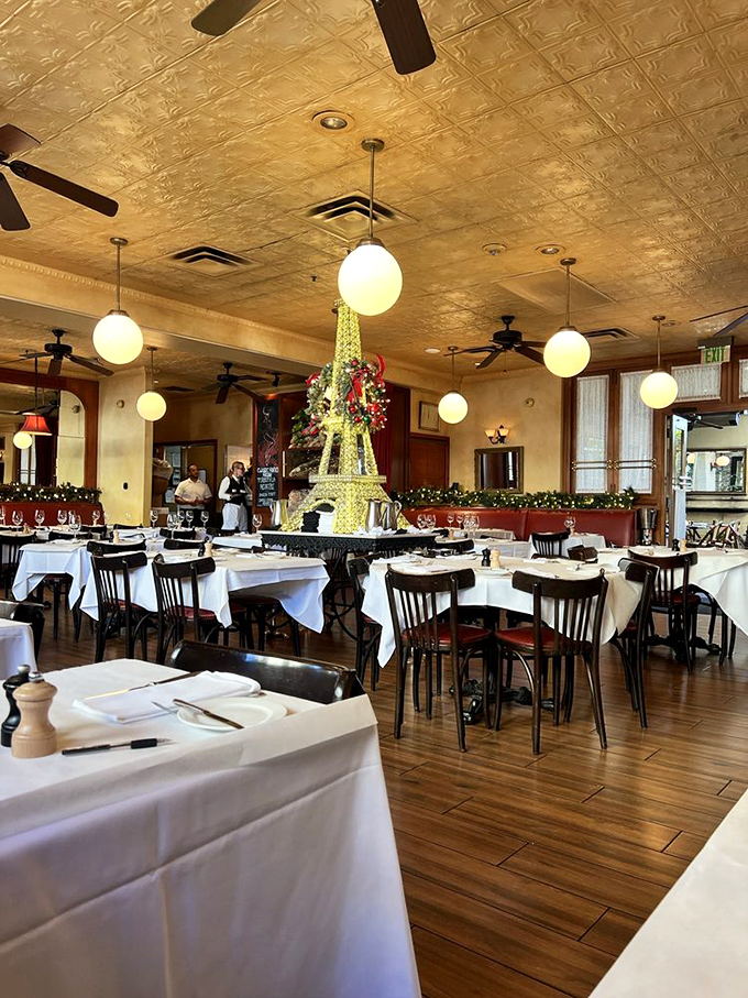 Welcome to the Eiffel Tower of flavor! Zinc Bistro's dining area is where French charm meets Arizona sunshine in a delicious cultural mashup.