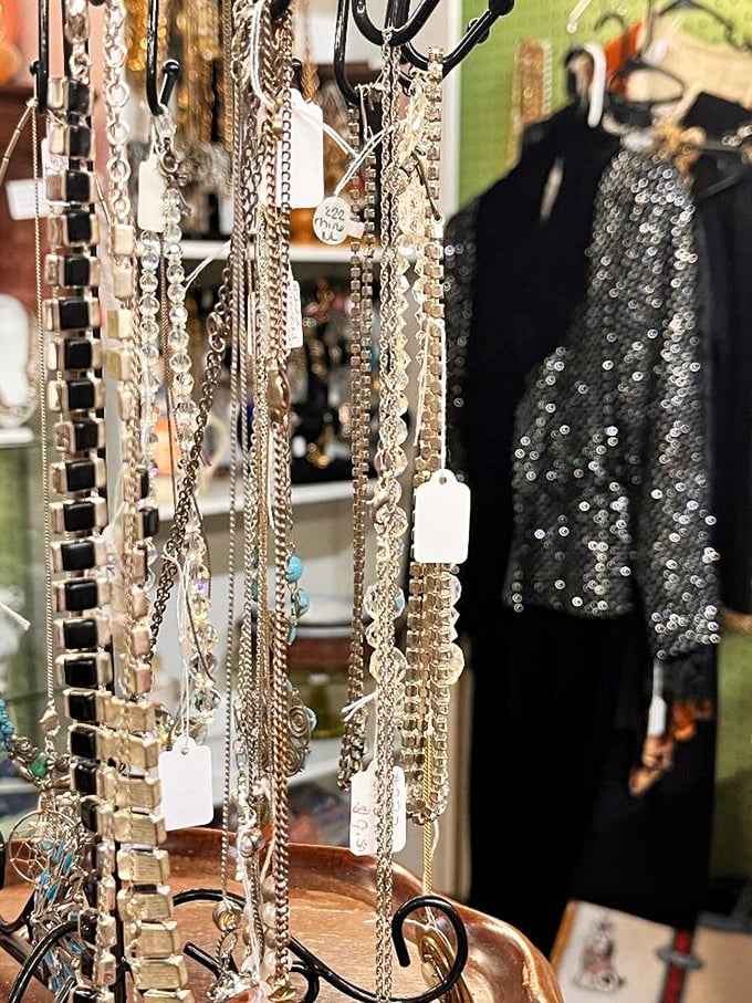 Sparkle central! These vintage baubles are ready to add some pizzazz to your next night out or family heirloom collection.