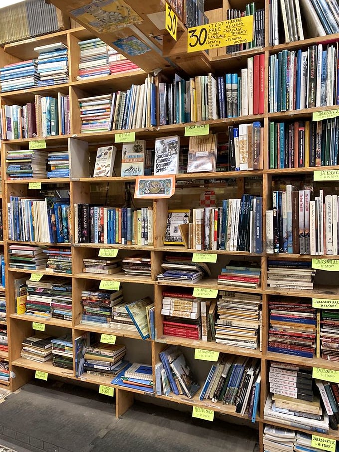A feast for the eyes and the mind. These shelves are like an all-you-can-read buffet, but calories don't count when they're made of words.