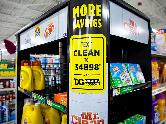 The art of the deal, Dollar General style! These signs are like street art for the budget-conscious, a vibrant celebration of savings.