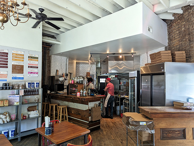 The pie-oneers at work! Bang Bang's kitchen crew are like the Avengers of pastry, assembling deliciousness one slice at a time.