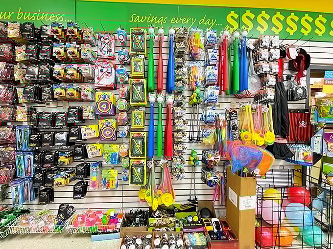 Toy paradise where childhood joy costs less than a fancy coffee. Parents become heroes for pocket change.