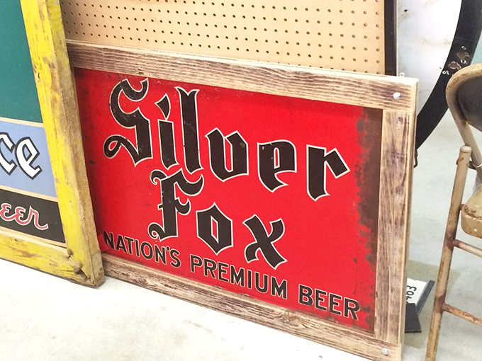 When beer signs were works of art. Silver Fox indeed &ndash; this vintage ad is pure liquid gold.