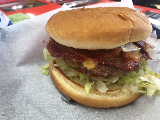 The bacon cheeseburger that makes you question all other bacon cheeseburgers you've ever encountered. Simple perfection on a bun.