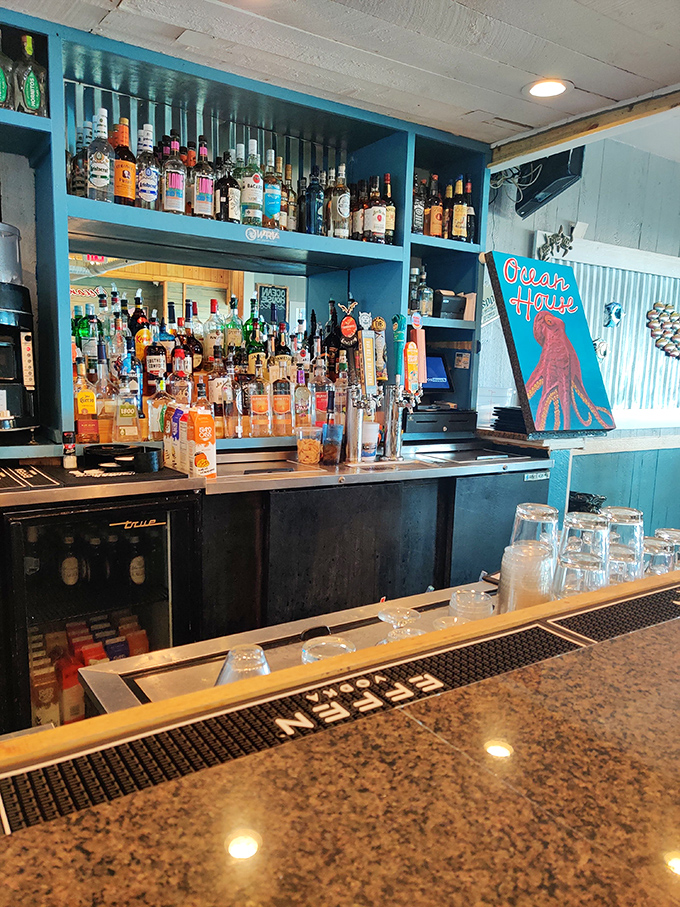 Shiver me timbers, what a bar! With more bottles than Davy Jones' locker, you'll be singing sea shanties in no time.