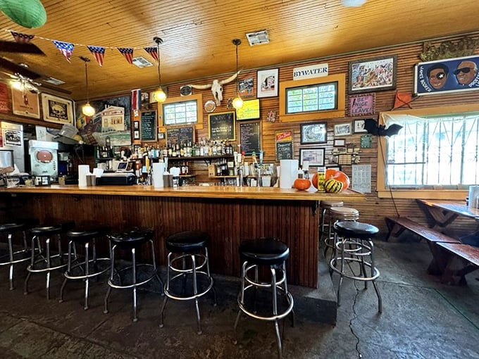 Pull up a stool and stay awhile! This bar area is where barbecue stories are born and sauce-stained friendships are forged.