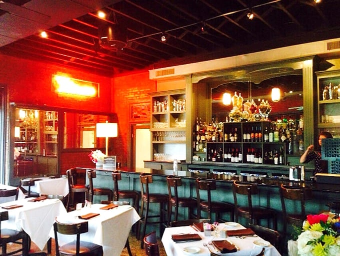 The bar area&mdash;where strangers become friends and "I'll just have one drink" becomes "What's for dessert?"