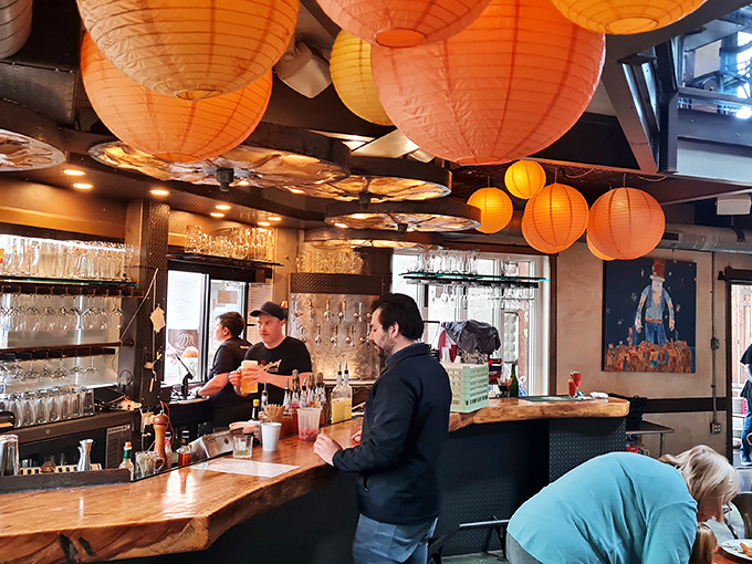 Pull up a stool at this bar and prepare for a liquid tour of Germany. It's like Epcot, but with better beer and no lines.
