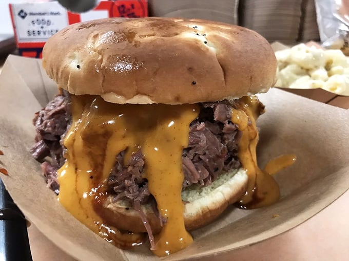 Cheesy does it! This beef and cheddar sandwich is oozing with so much flavor, it should come with a "napkins required" warning.