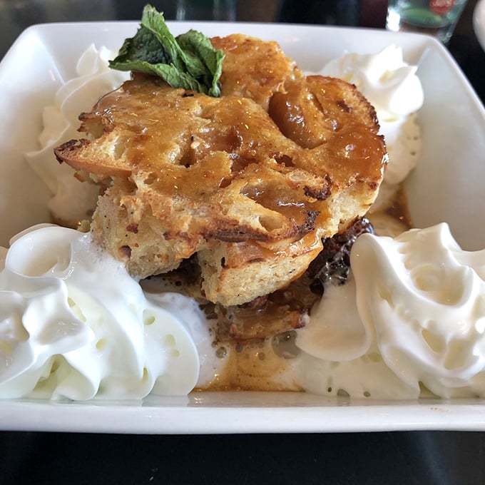 This bread pudding is what dreams are made of. Soft, sweet, and swimming in sauce, it's the dessert equivalent of a warm Irish welcome.