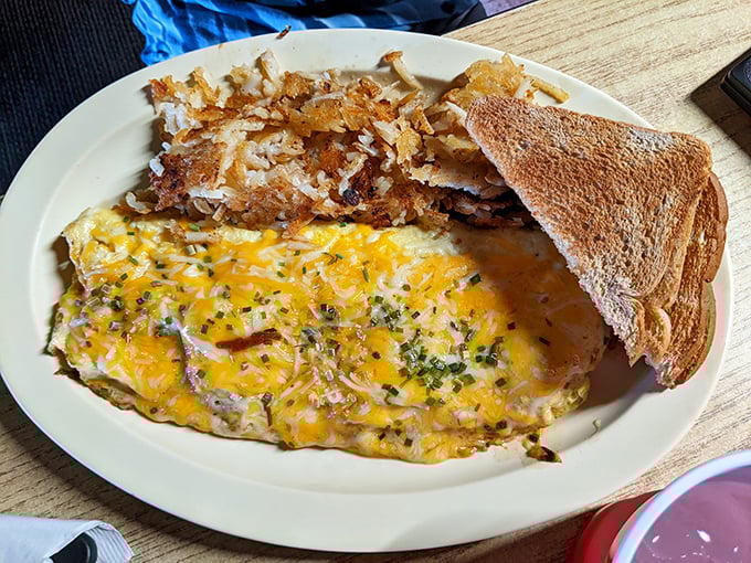 Rise and shine! This breakfast spread is like a warm Nevada sunrise on a plate. Good morning, indeed!