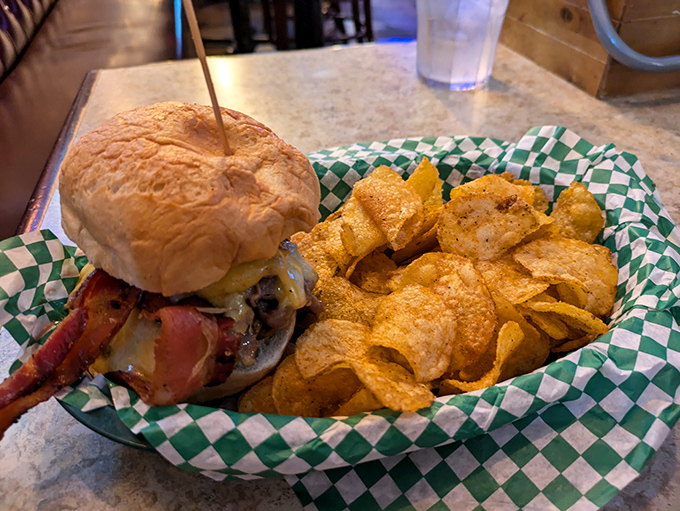 A burger so good, it deserves its own pedestal. The Nook elevates fast food to an art form, one juicy bite at a time.