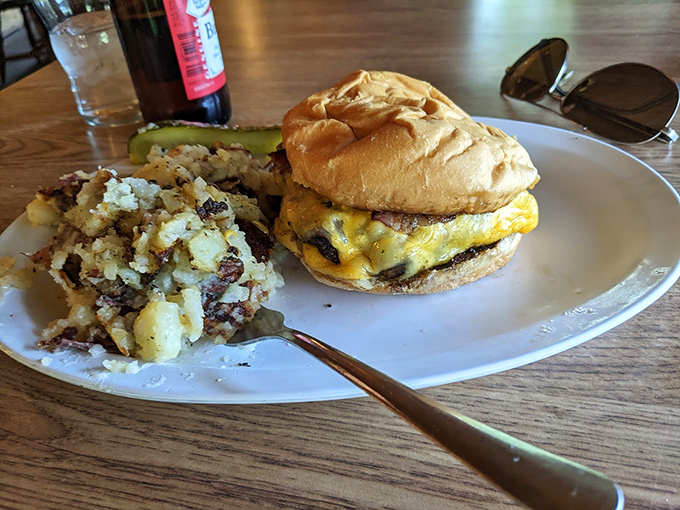 Meet the MVP of comfort food. This cheeseburger is giving gourmet a run for its money, proving simple pleasures are often the best.