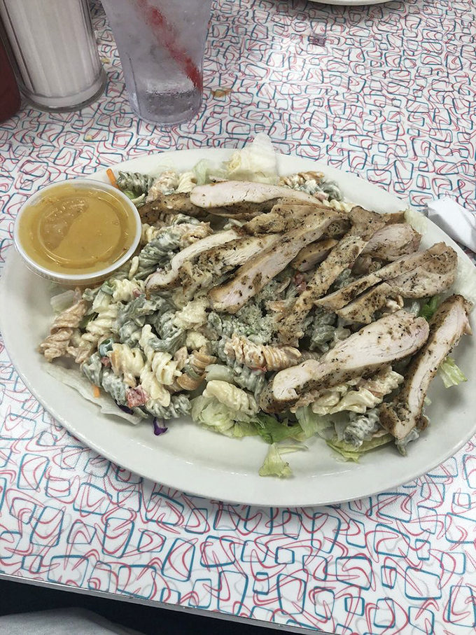 Pasta la vista, baby! This chicken pasta salad is a cool customer, perfect for those days when you're too hot to handle.