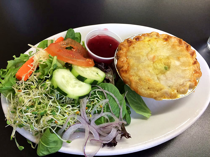 Who says you can't have it all? This plate proves you can have your pie and eat your greens too.