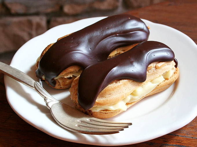 Eclair-ly the best thing you'll eat all day! These chocolate-draped beauties are so decadent, they should come with a warning label.