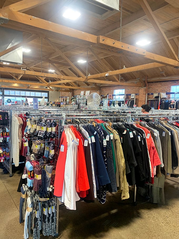 Rack after rack of sartorial potential. Who knew saving the planet could look so stylish?