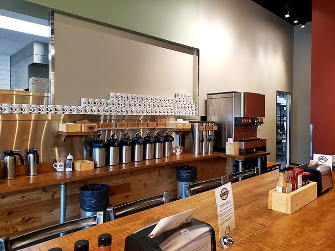 Coffee heaven awaits! With this many options, you might need to stay for breakfast, lunch, and dinner. Don't judge.