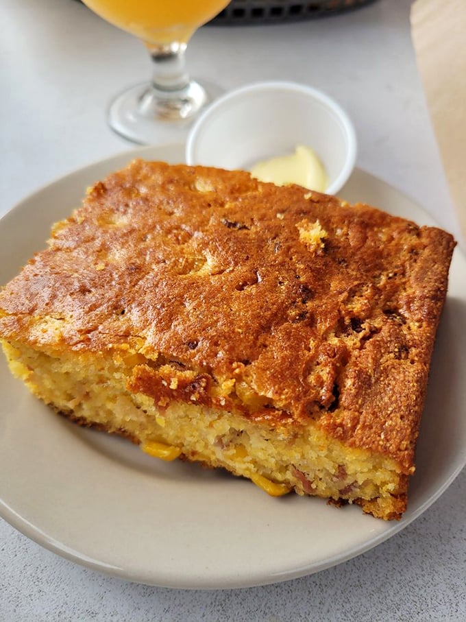 Not your average side dish! This cornbread looks so good, it might just steal the show from the main course.