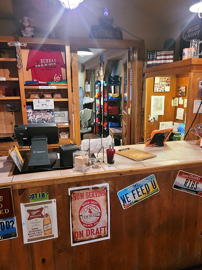 Where barbecue dreams come true. This counter isn't just serving food; it's dishing out happiness, one plate at a time.